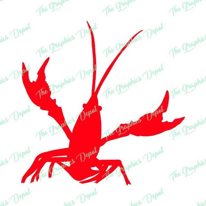 Crawfish Svg Eps Ai Pdf Jpg Png Files Louisiana - Etsy