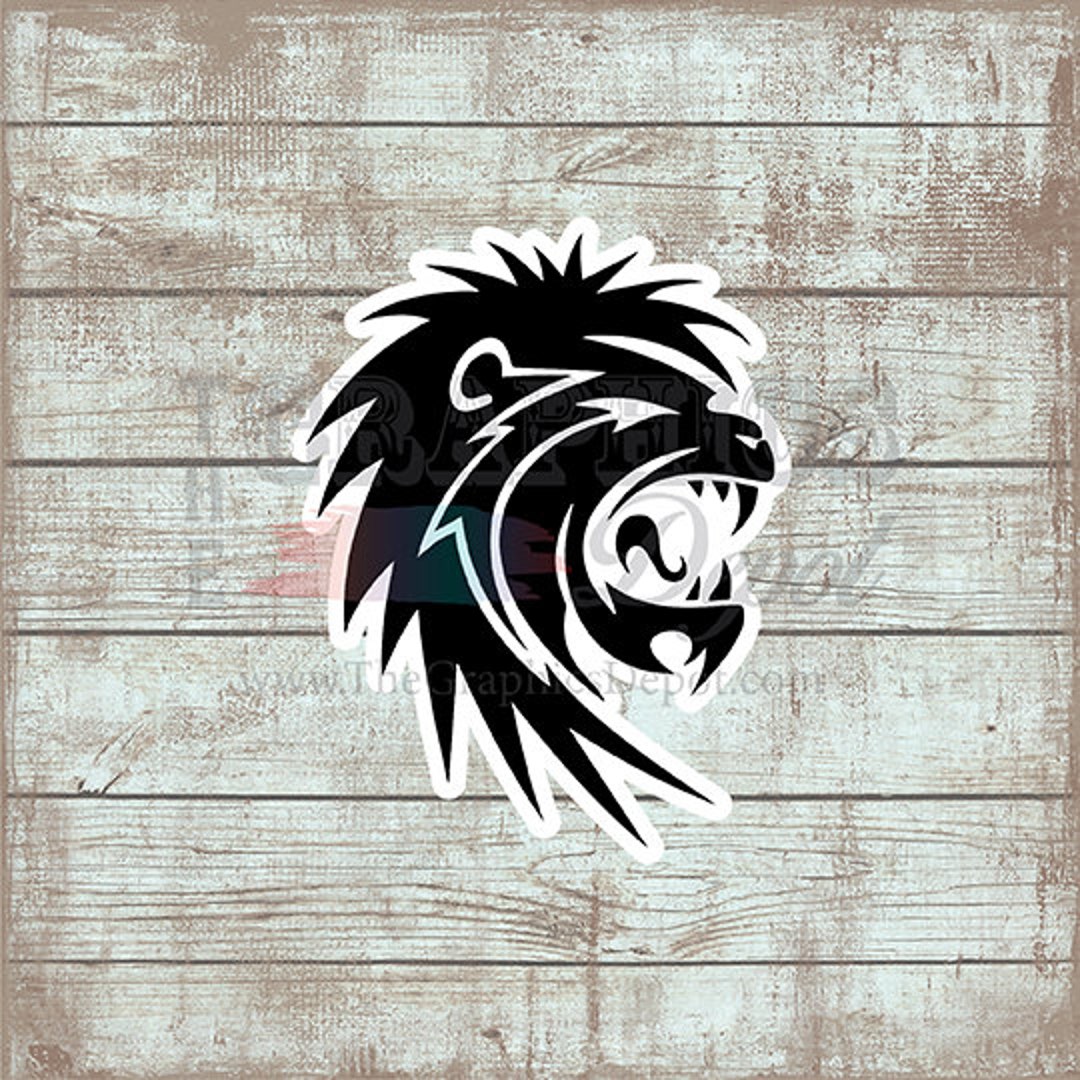 Lion Lion Head Vinyl Decal Weatherproof Waterproof - Etsy