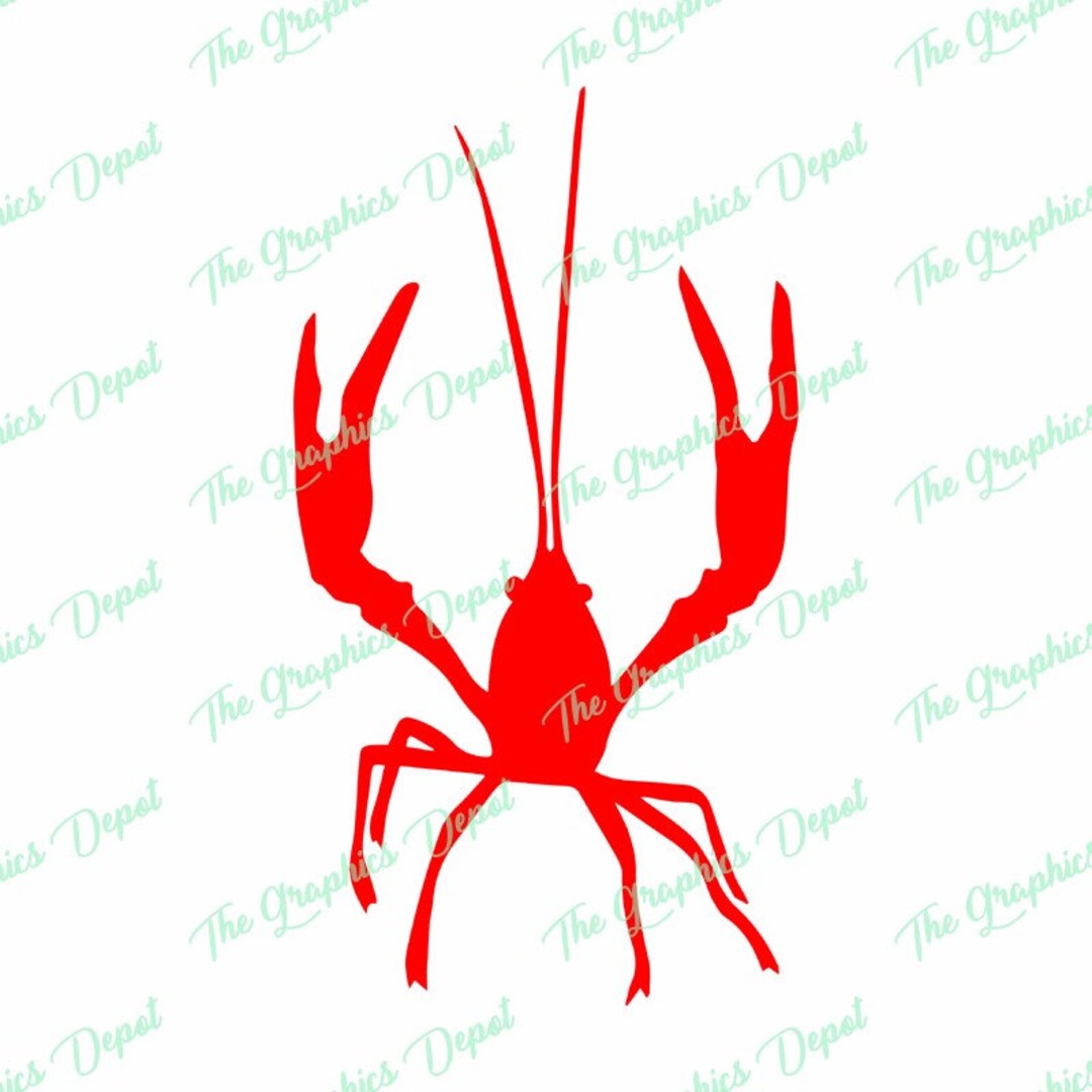Crawfish Svg Eps Ai Pdf Jpg Png Files Louisiana - Etsy