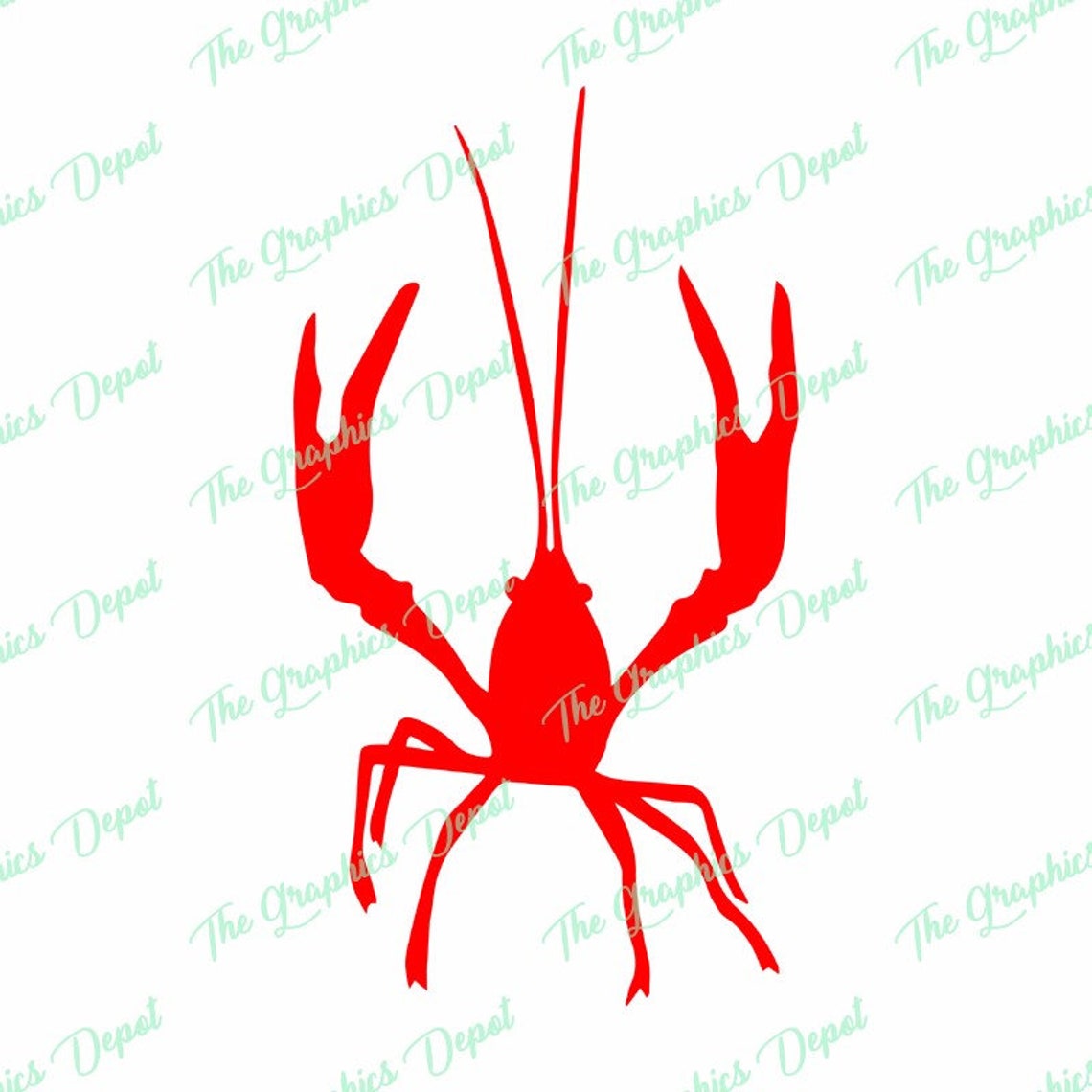 Crawfish Svg Eps Ai Pdf Jpg Png Files Louisiana - Etsy