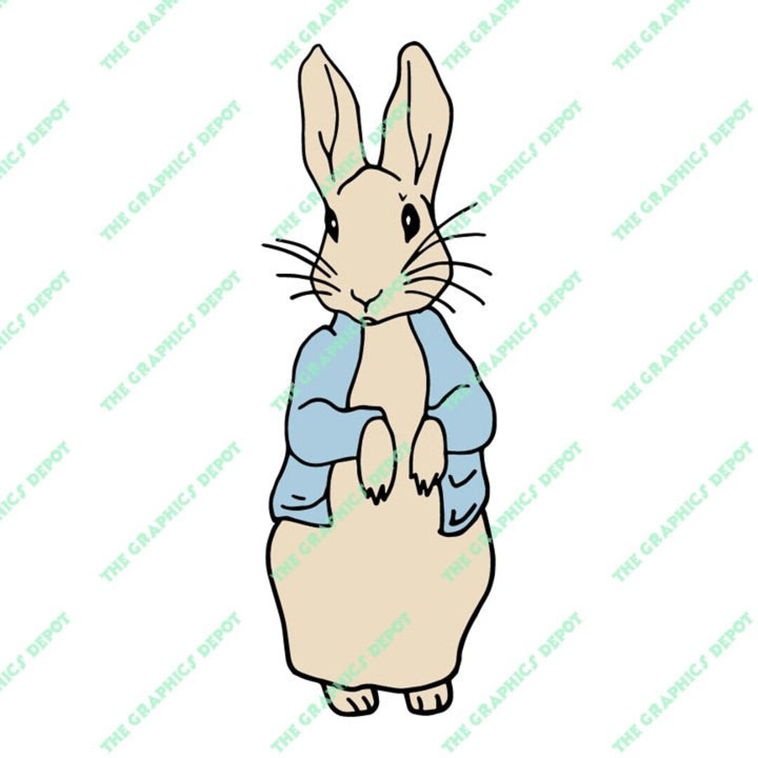 Peter Rabbit SVG File DXF File EPS File Png File - Etsy Singapore