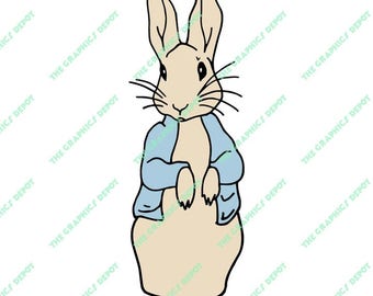 Peter Rabbit SVG & PNG Cricut Cut File - Etsy