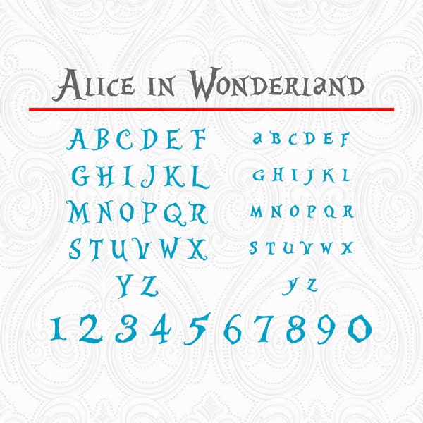 Wonderland Font - Etsy