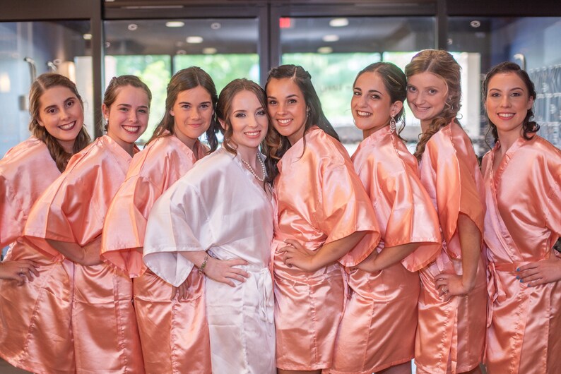 Silk Bridesmaid Robes / Bridesmaid robes / Bridesmaid Robe / | Etsy
