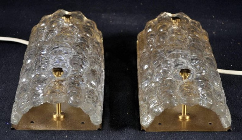 Pair of Sconces by Carl Fagerlund for Orrefors - Etsy