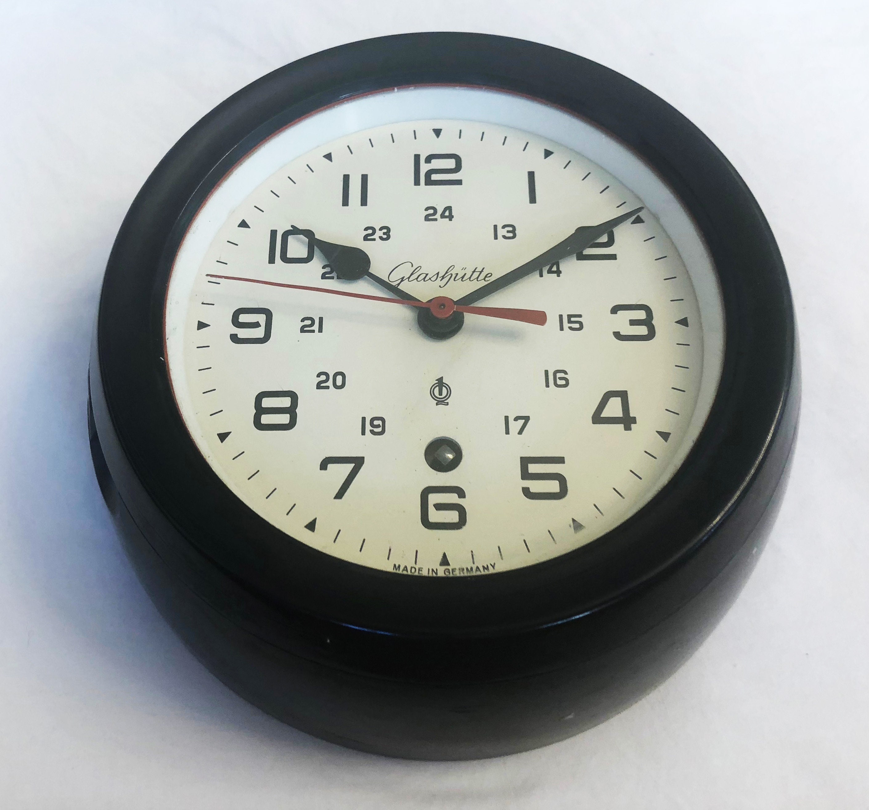 Bakelite Wall Clock From Glashütte 1960s - Etsy