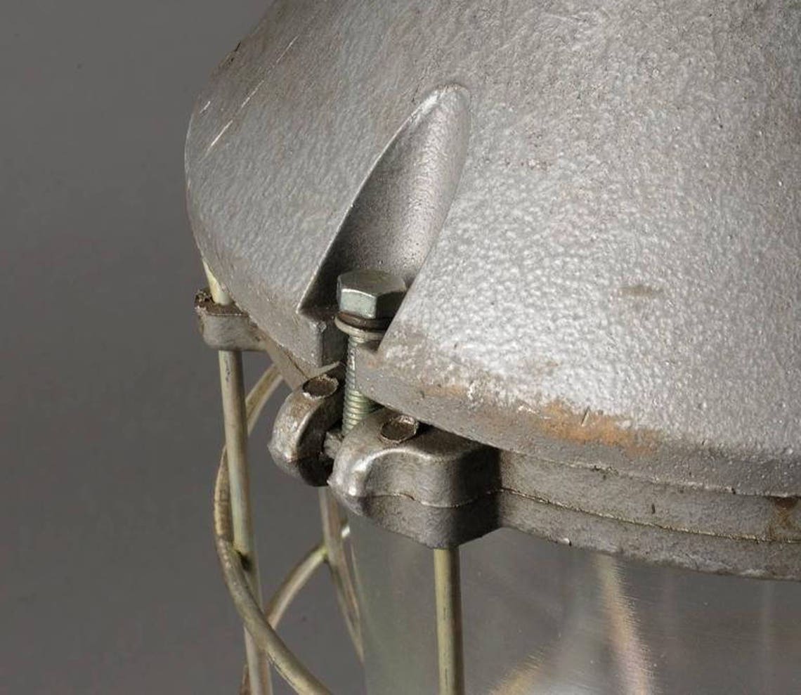 Vintage Large Factory Industrial Lamp - Etsy