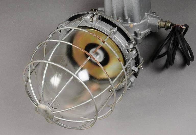 Vintage Large Factory Industrial Lamp - Etsy