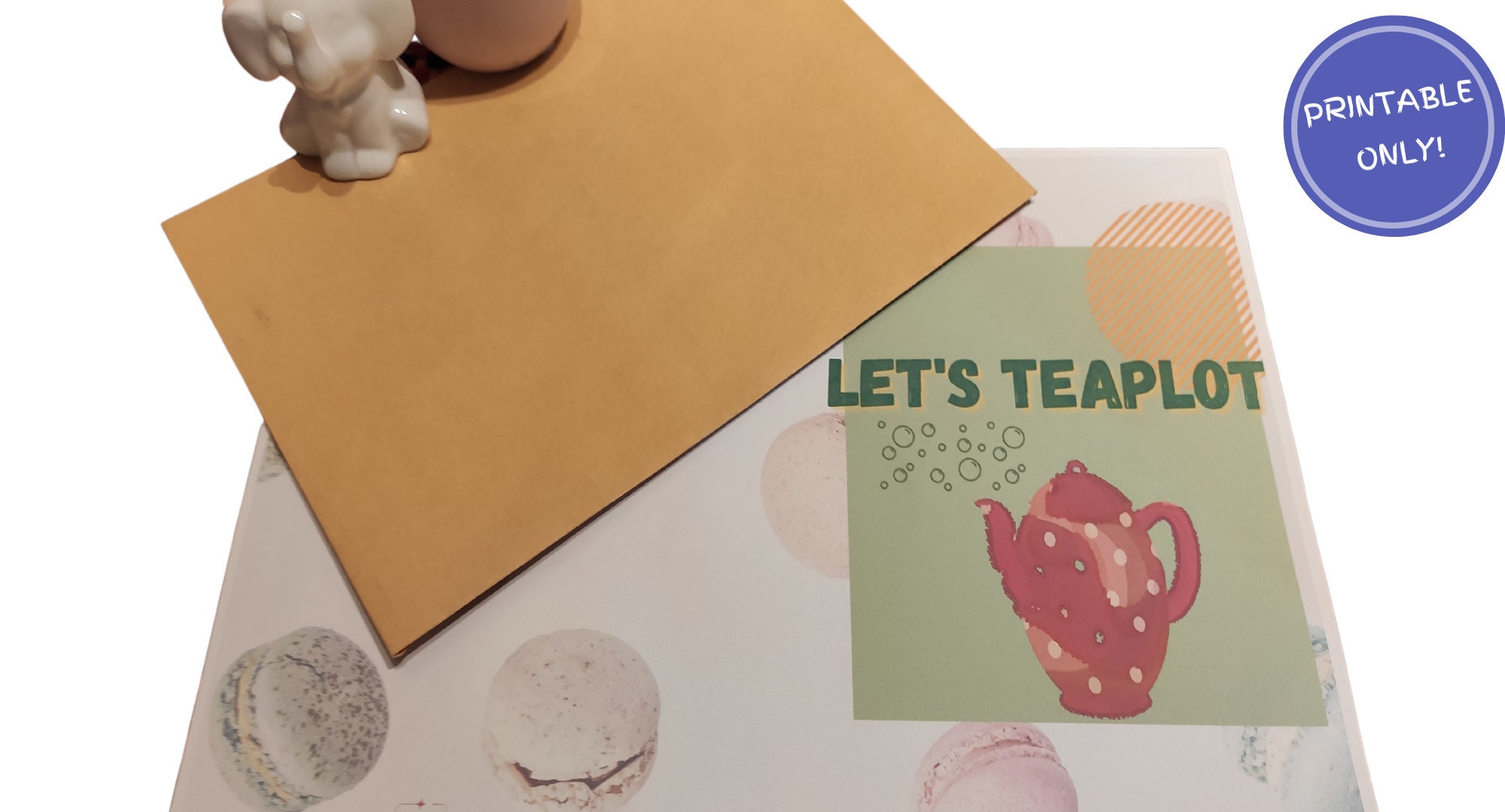 PRINTABLE CARD/ DIGITAL Card/ Tea Card/ Funny Card/ Let’s Tea Plot ...