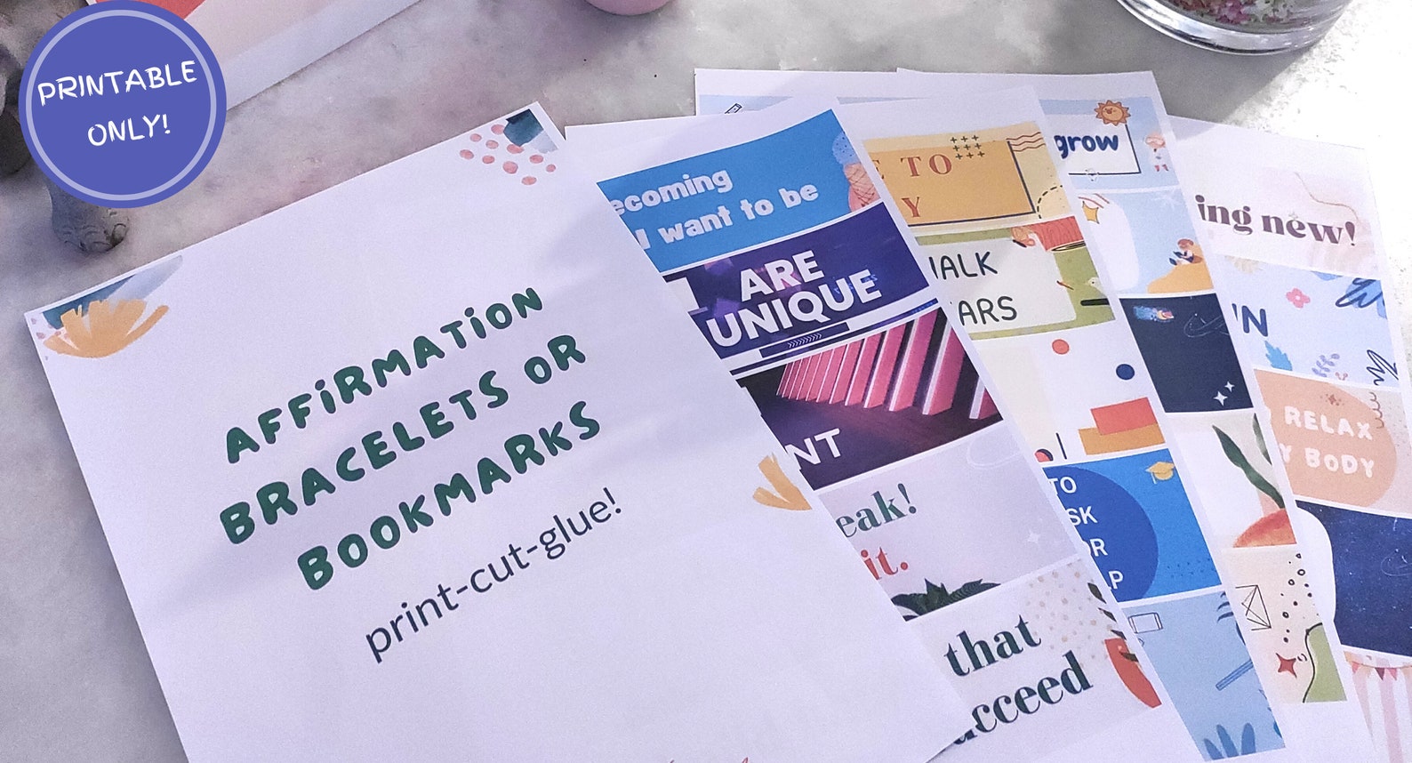 Kids Printable Bookmarks/ Affirmations for Kids/ Printable AFFIRMATION ...