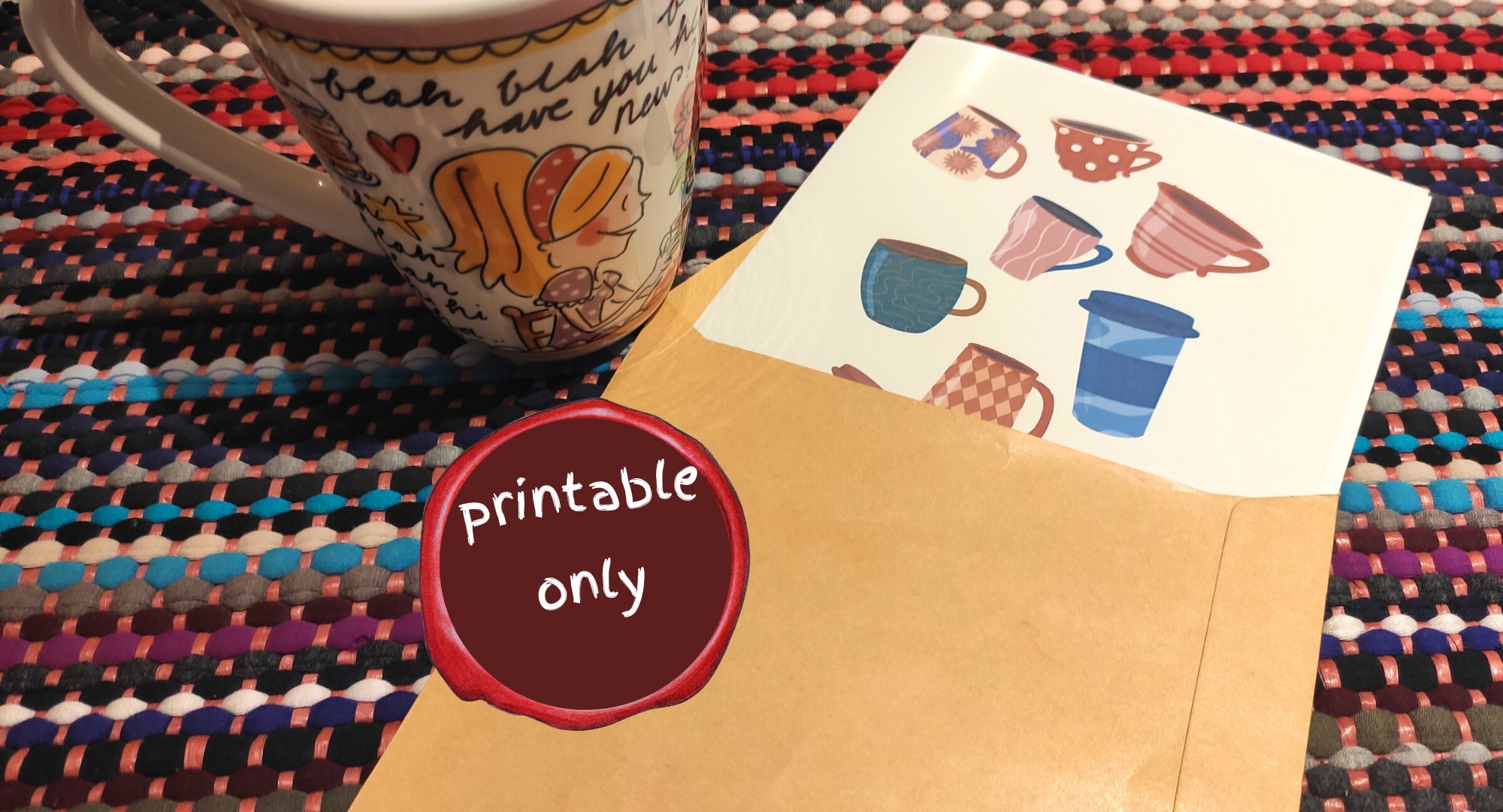 PRINTABLE CARD/ DIGITAL Card/ Coffee Card/ Funny Card/ Mug Buddies ...