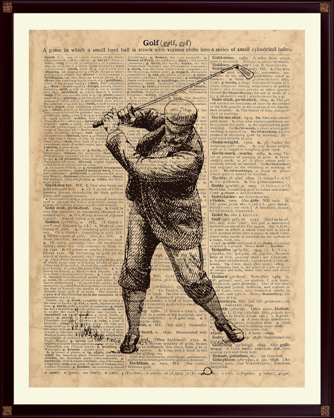 Golf Print, Golf Decor, Gift for Golfer, Golf Poster, Golf Art, Golfer ...