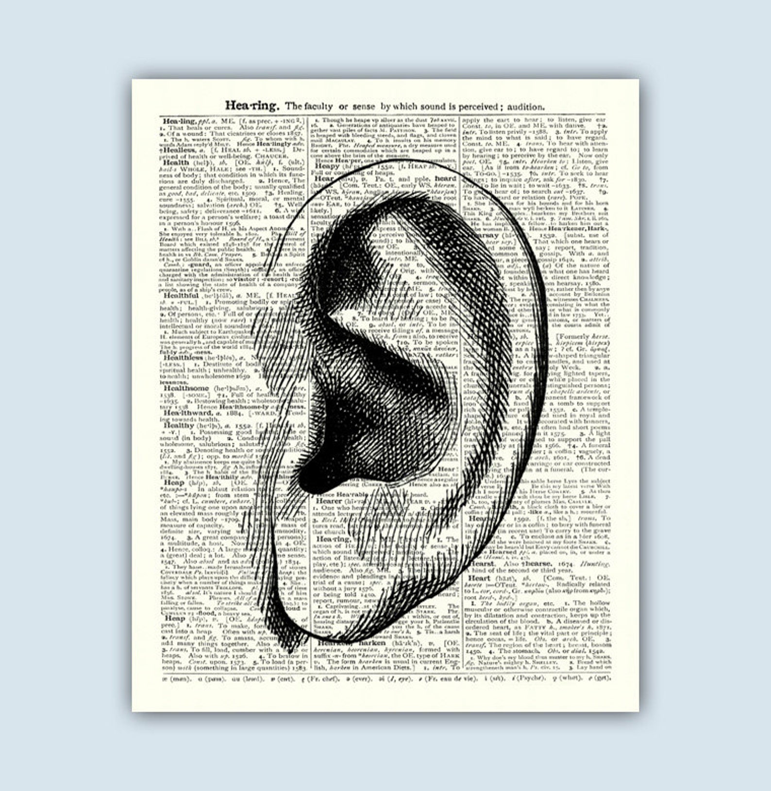 Ear Anatomy Print Hearing Doctor Gift Audiology Decor - Etsy