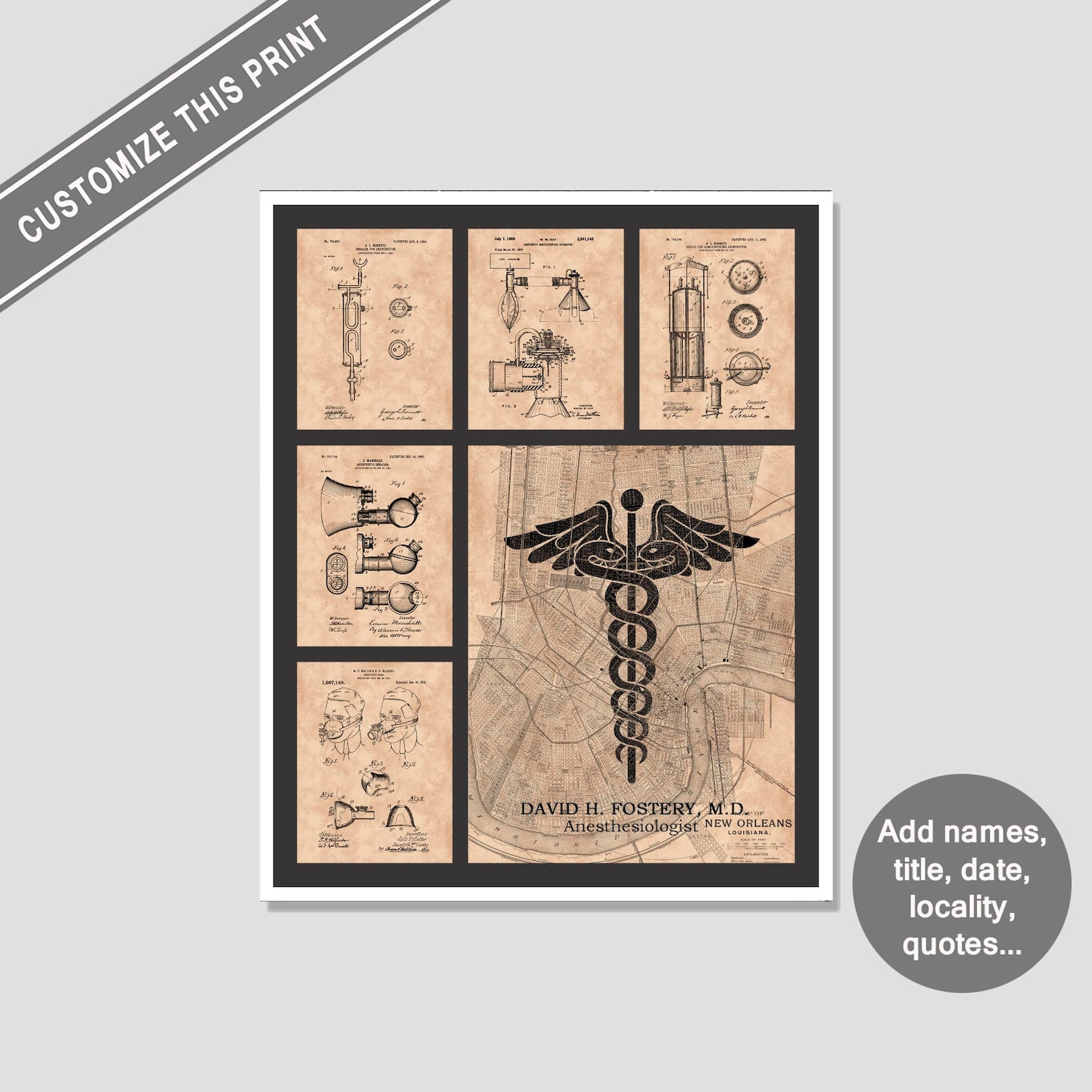 Anesthesia Art Print Anesthesiology Gifts Graduation Poster - Etsy