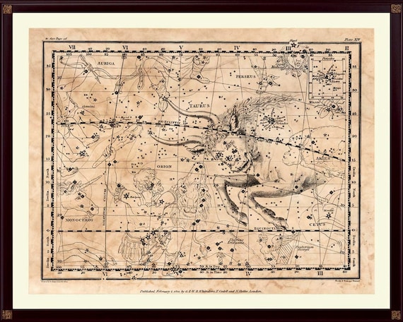 Taurus Constellation Map