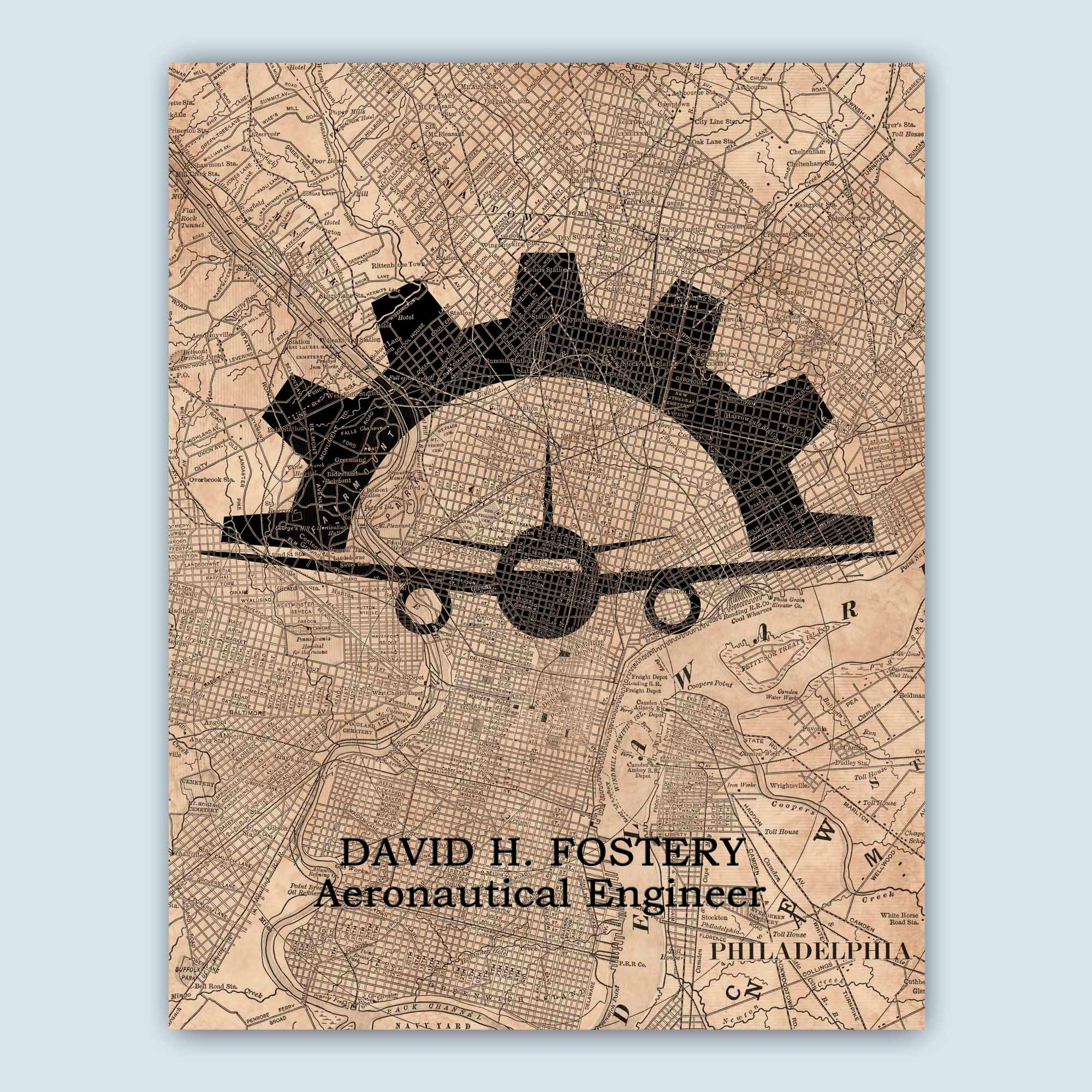 Personalized Aeronautical Engineer Gift, Aeronautical Engineer Poster ...