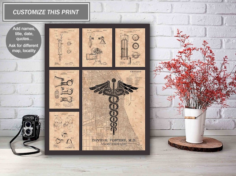 Anesthesia Art Print Anesthesiology Gifts Graduation Poster - Etsy