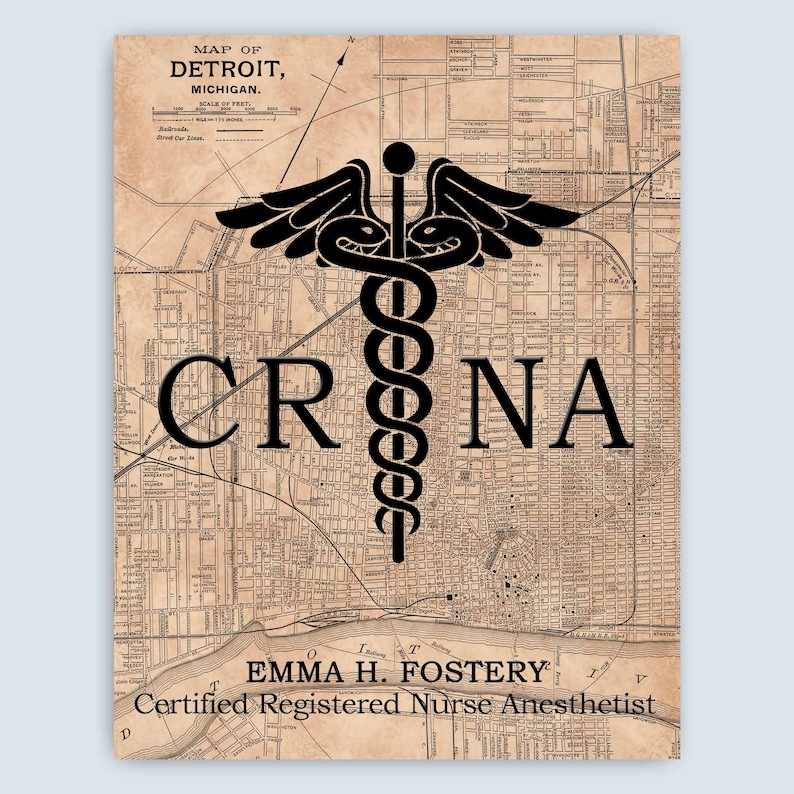 Nurse Graduation Art, Custom Nurse Poster, Unique CRNA CNA DNP Gifts - Etsy