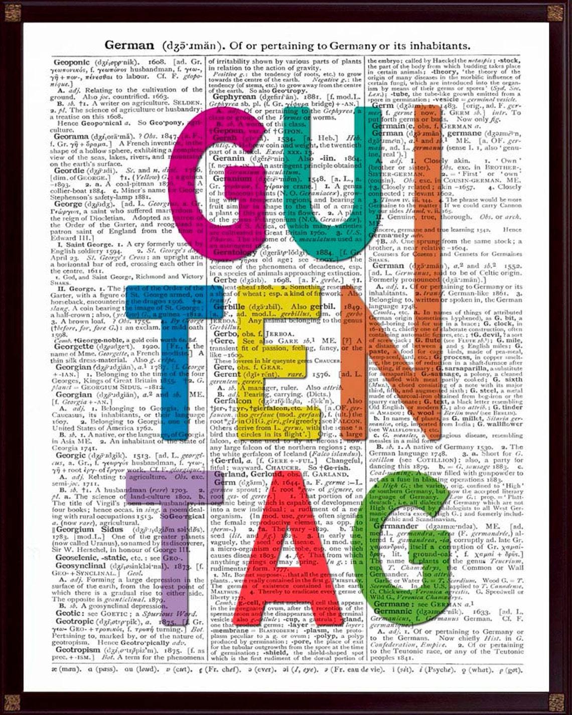 Guten Tag Print German Greeting Gift for German German Home | Etsy