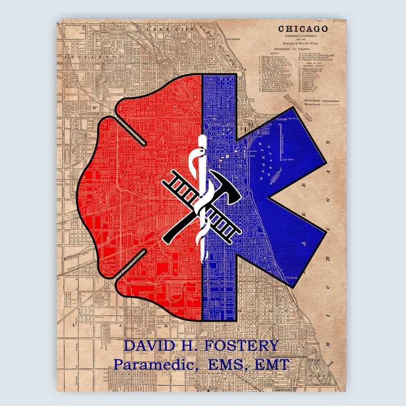 Paramedic Present Custom EMT Poster Paramedic Grad Gift - Etsy