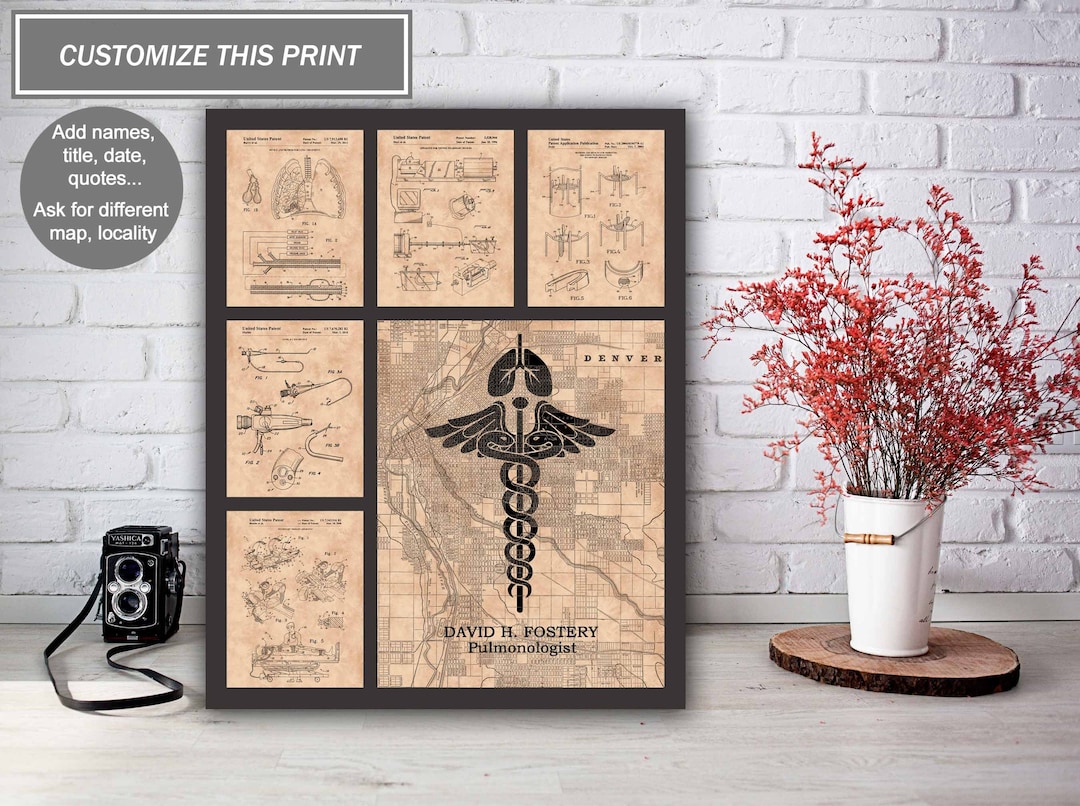 Personalized Pulmonology Poster, Pulmonologist Gifts, Lung Doctor ...