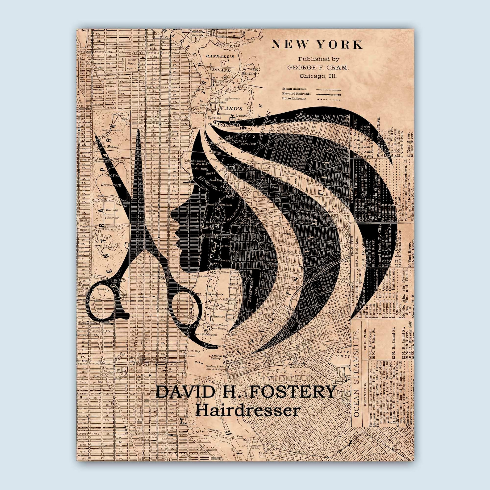 Personalized Hairdresser Poster Hair Salon Decor Hair | Etsy