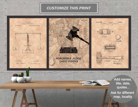 Custom Judge Gift Judge Poster Judge Retirement | Etsy