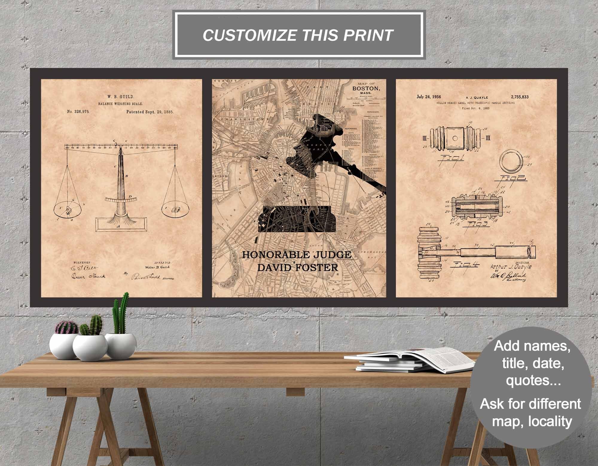 Custom Judge Gift Judge Poster Judge Retirement | Etsy