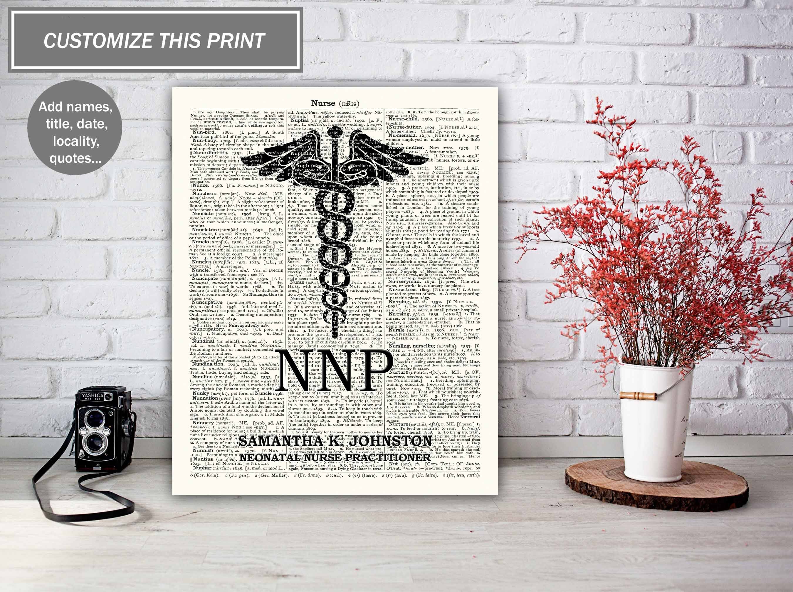 Neonatal Nurse Practitioner NNP Personalized Poster NNP - Etsy