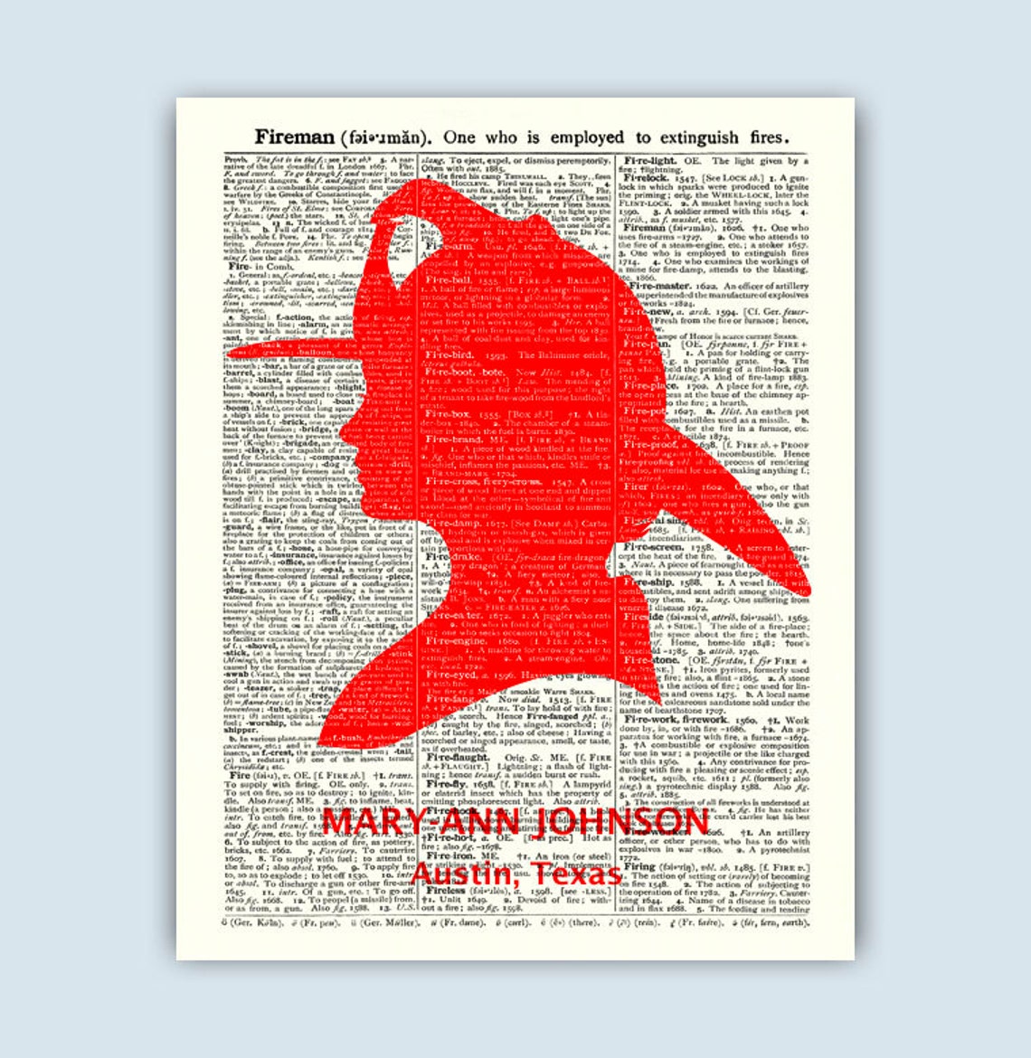 Firewoman Print, Firefighter Gift, Fire Woman, Firewoman Poster ...