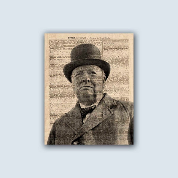 Winston Churchill Poster - Etsy