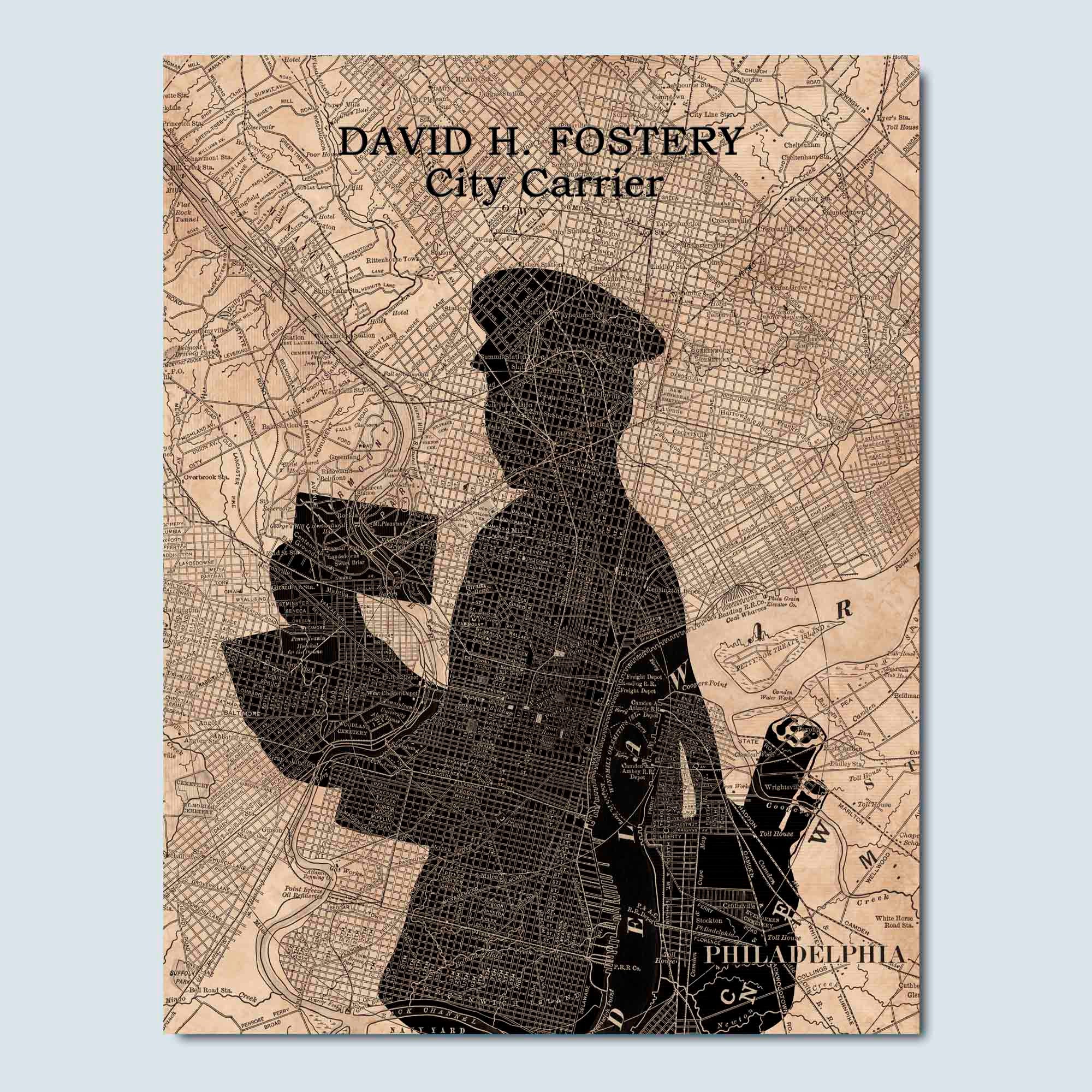 Personalized Postman Poster Mailman Retirement Gift Postman - Etsy