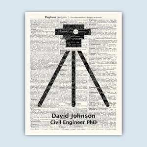 Civil Engineer Personalized Gift, Engineer Graduation, Engineering ...