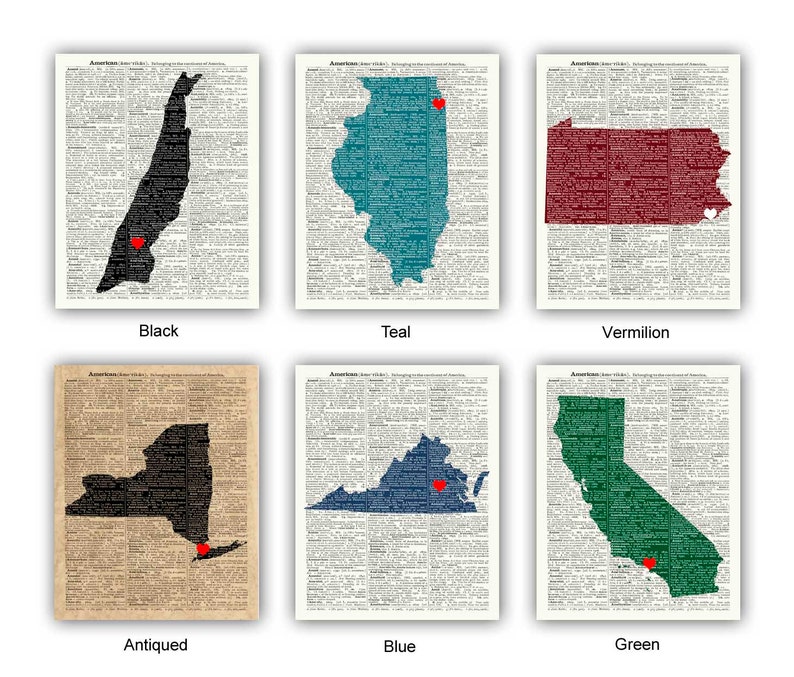 Maine Print Maine Map Maine Wall Art Maine Gift Wedding | Etsy