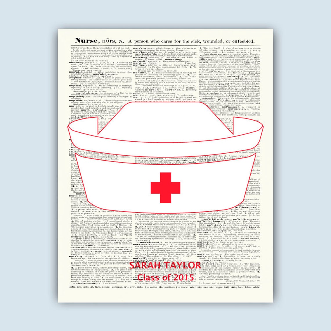 Nurse Art Nurse Graduation Nurse Appreciation Gift - Etsy