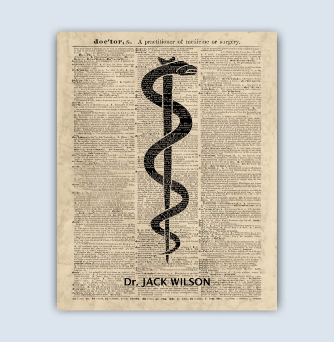 Doctor Art, Doctor Print, Gift for Doctors, Medical Art, PERSONALIZED ...