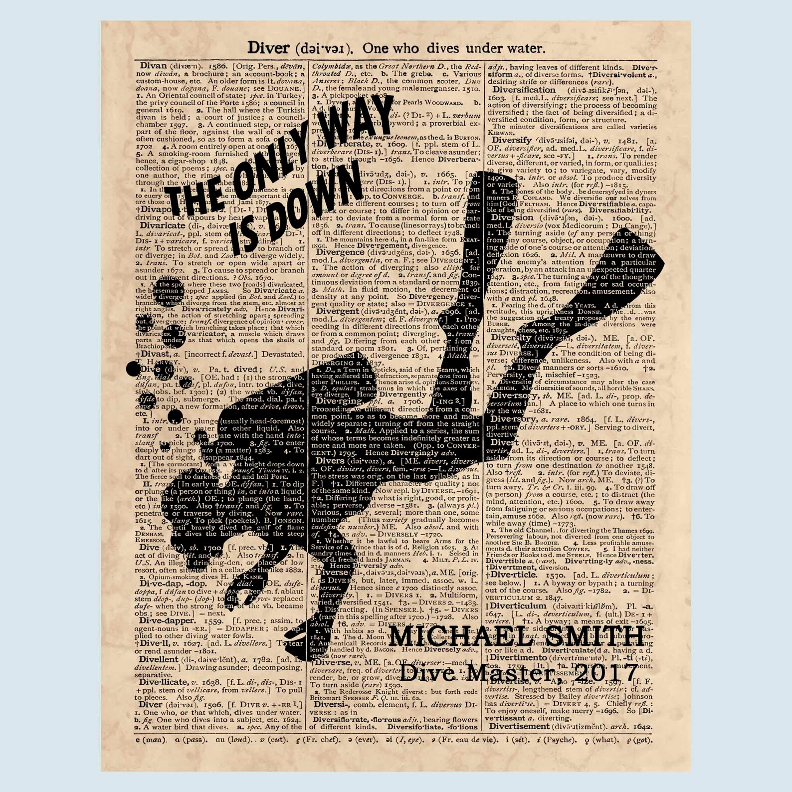 Personalized Scuba Diver Poster Scuba Diving Gift - Etsy