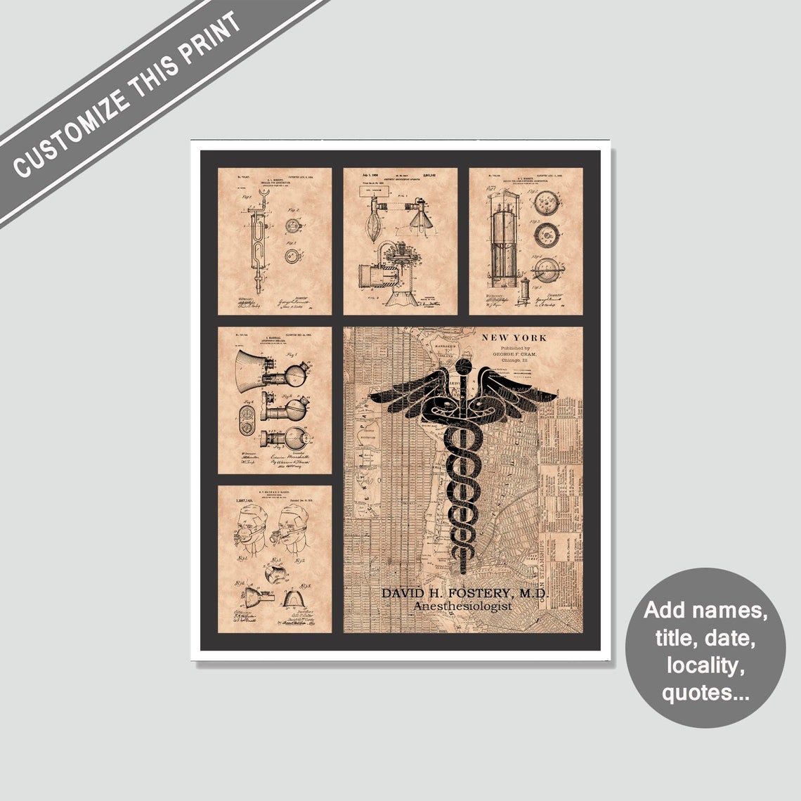 Anesthesia Art Print, Anesthesiology Gifts, Graduation Poster - Etsy
