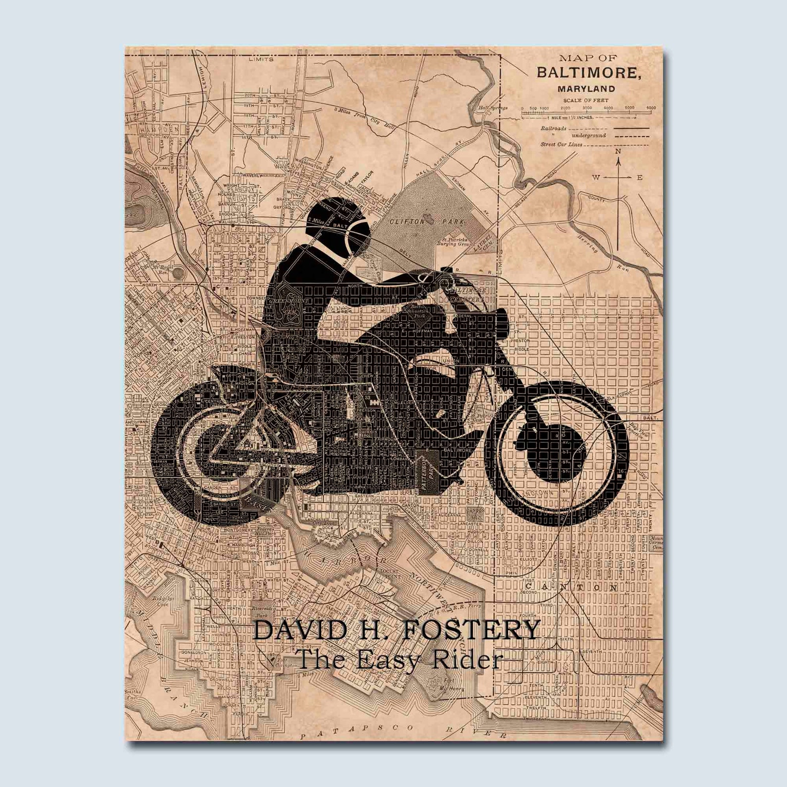 Custom Motorcycle Rider Poster Rider Gifts Motorbike Wall | Etsy