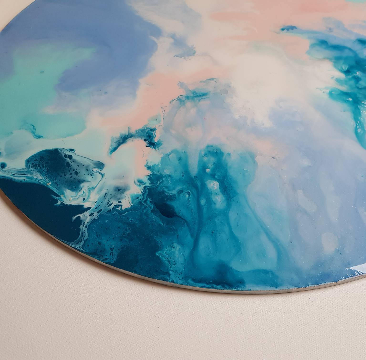 Fluid art resin art fluid painting original art home | Etsy