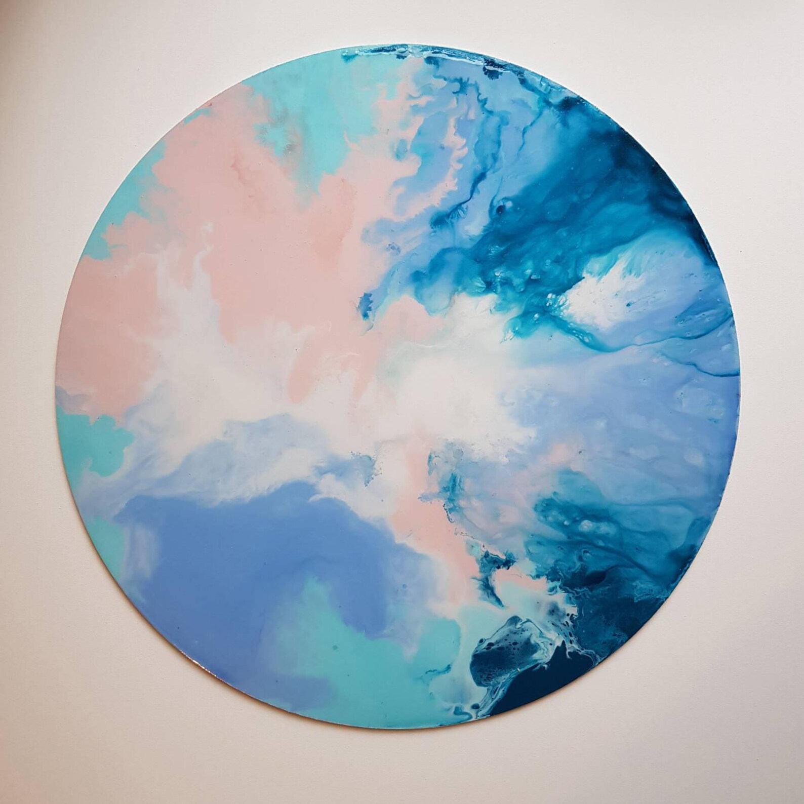 Fluid art resin art fluid painting original art home | Etsy