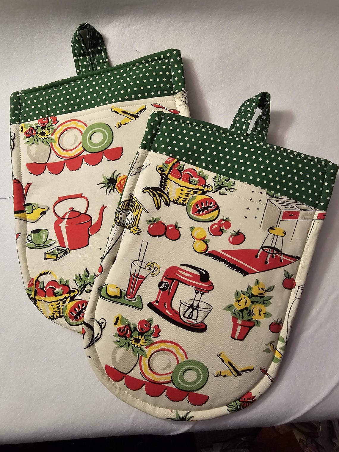 Kitchen Items Mixer Plates Pocket Oven Mitt Potholders - Etsy