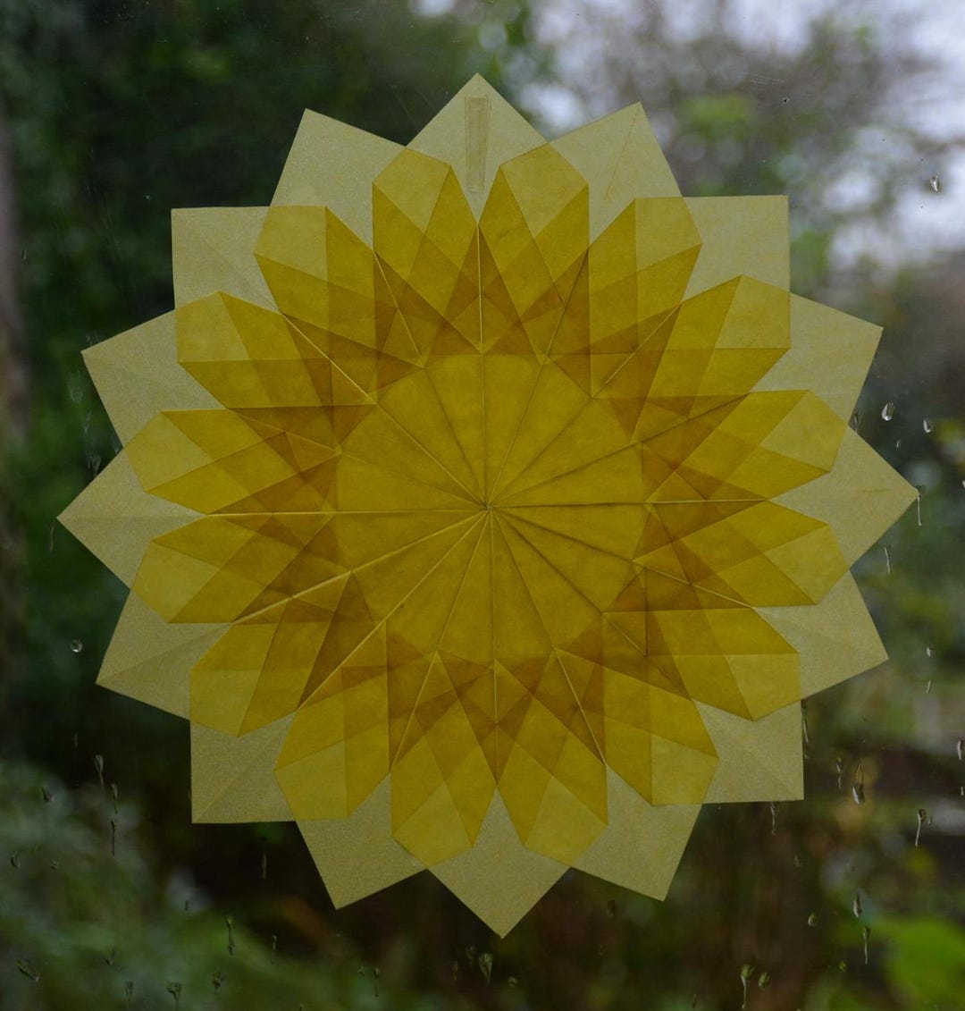 Window Star Waldorf Light Window Decoration - Sunflower - Etsy