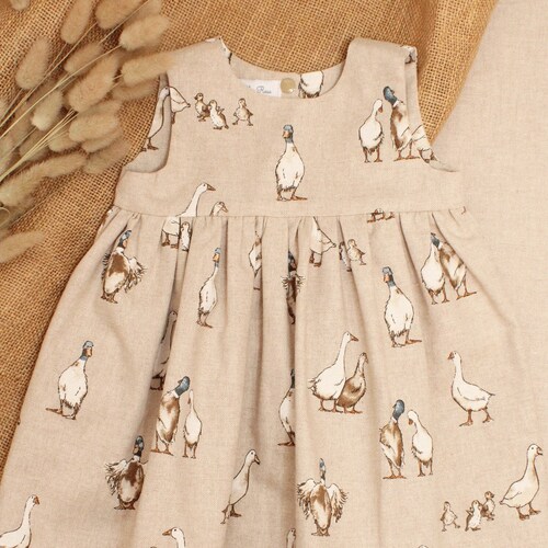 Beautiful Puddle Duck Cotton Print Dress. 0-6 Years. - Etsy