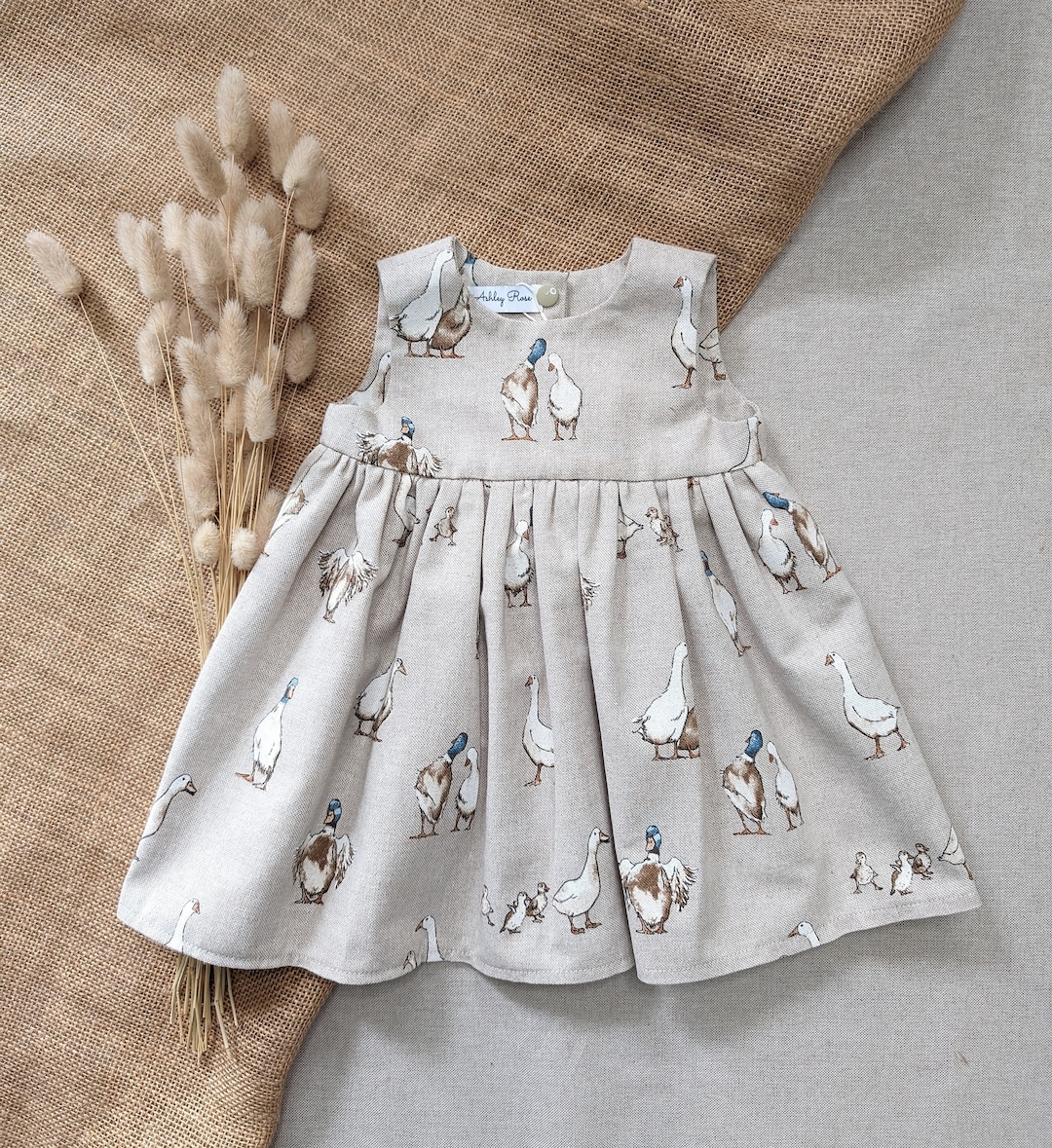 Beautiful Puddle Duck Cotton Print Dress. 0-6 Years. - Etsy