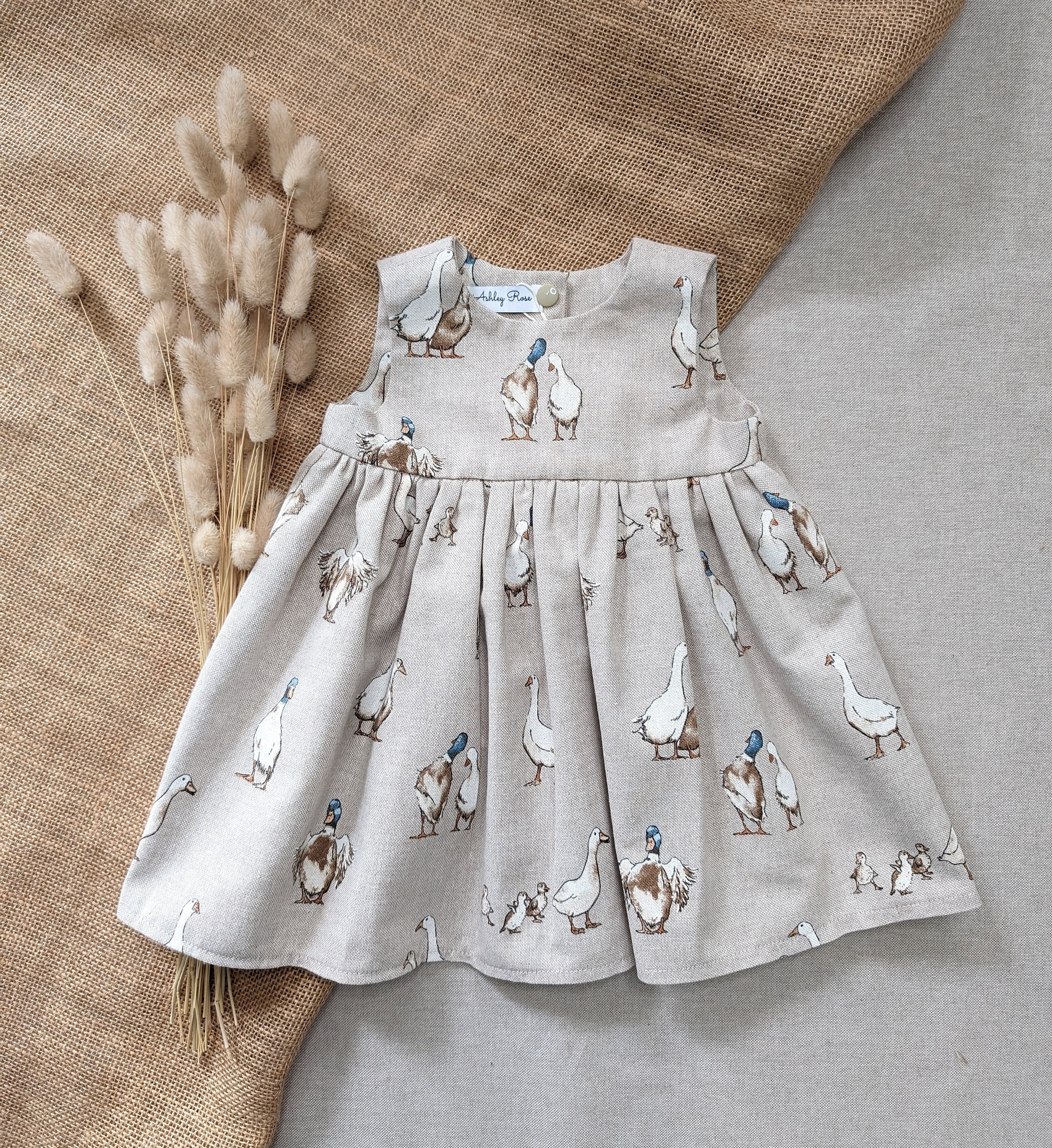 Beautiful Puddle Duck Cotton Print Dress. 0-6 Years. - Etsy