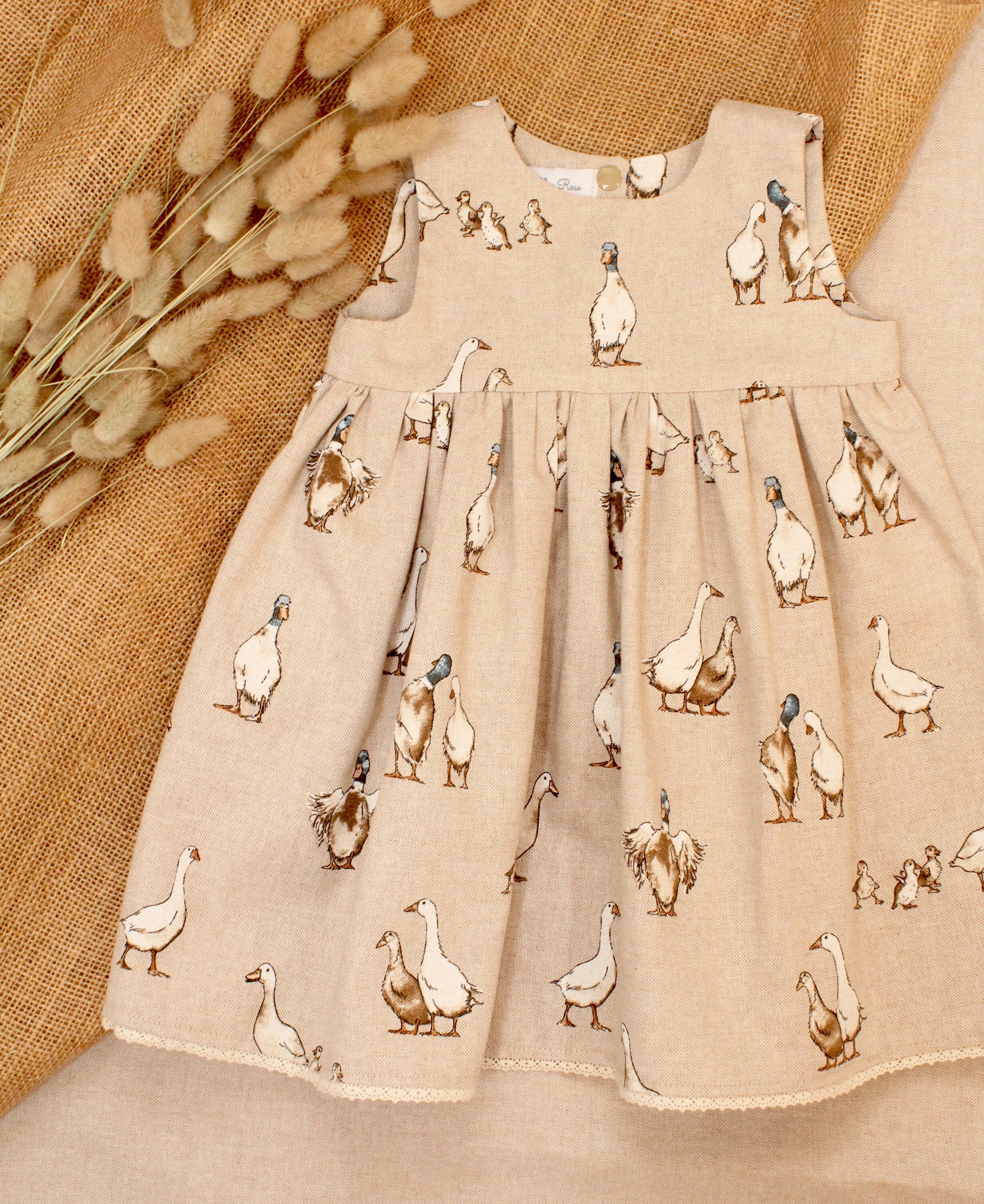 Beautiful Puddle Duck Cotton Print Dress. 0-6 Years. - Etsy