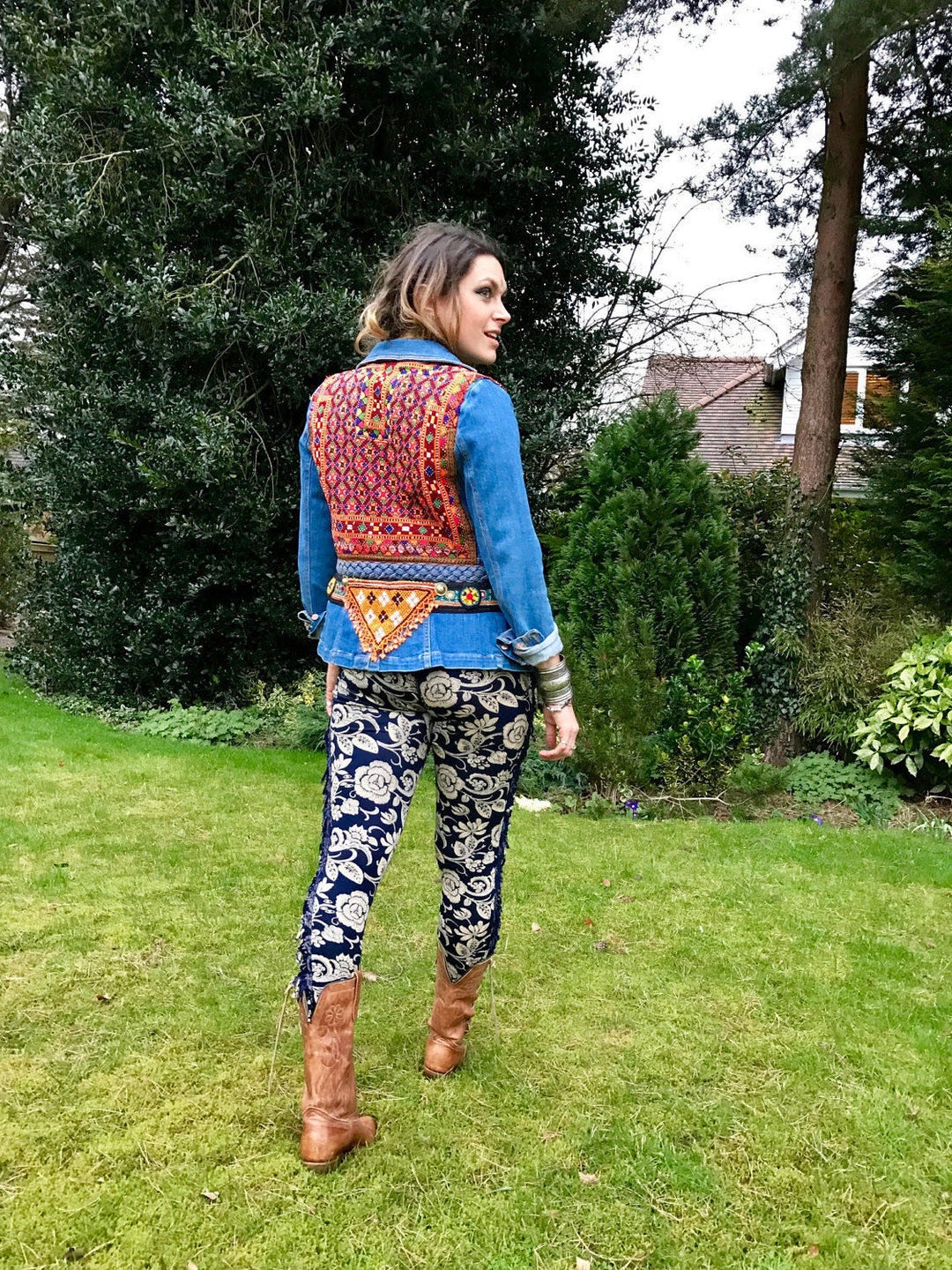 Gypsy windcheater mit Vintage indische Stickereien & afghanische ...