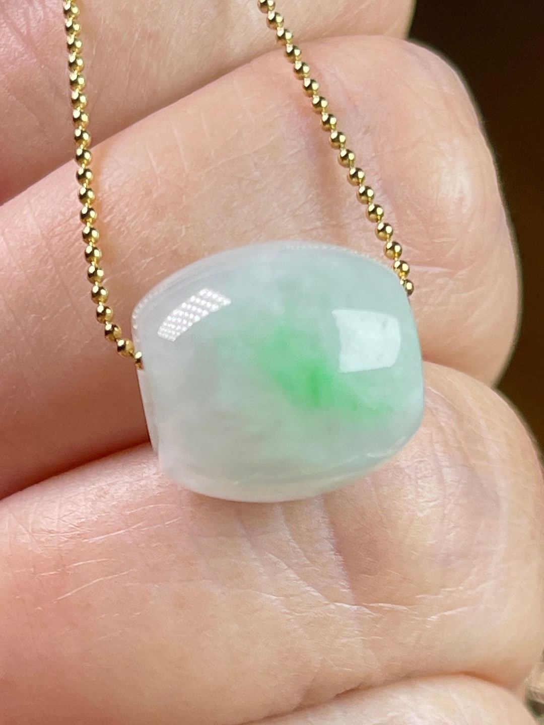 Lovely Burmese Jadeite Jade grade A Type A Barrel Pendant - Etsy