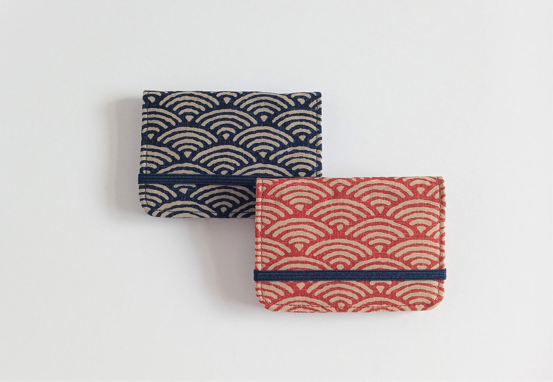Minimalist Card Wallet, Wave - Etsy